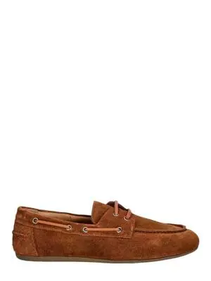 JONAK PARIS Lacie Lace-up Suede Loafers - Brown