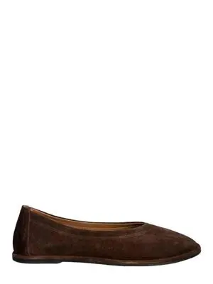 JONAK PARIS Janice Suede Ballet Flats - Brown
