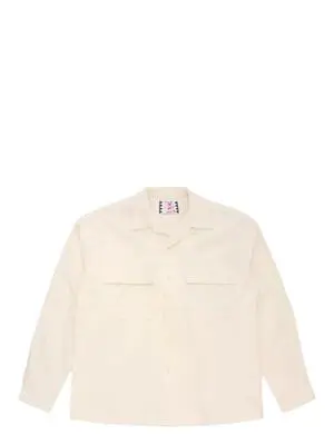SON OF THE CHEESE Soft Flap-pocket Spread-collar Shirt - Neutrals