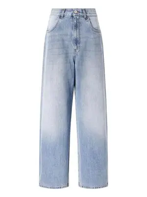 RÓHE Berber Barrel-leg Jeans - Blue