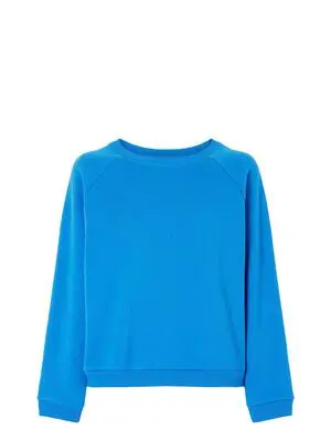 JAMIE HALLER The Daily Cotton-terry Sweatshirt - Blue