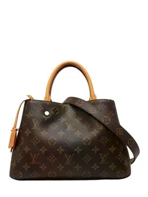 LOUIS VUITTON 2014 Monogram Montaigne Bb Satchel - Brown