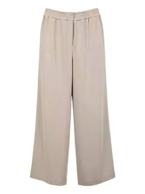 Black Label Wide-leg Trousers - Neutrals