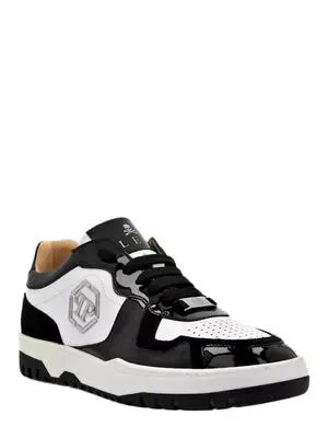 Philipp Plein Hexagon Logo-plaque Panelled Sneakers - White