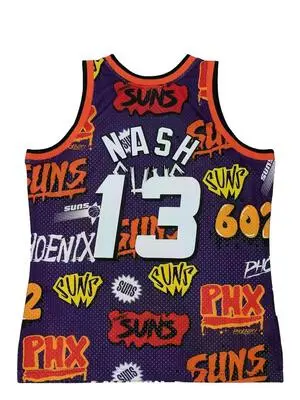 Mitchell & Ness Phoenix Suns 1996 Steve Nash Slap Sticker Swingman Vest - Purple