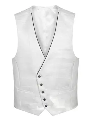 ETIEM TEXTIL S.L. Double-breasted Waistcoat - White