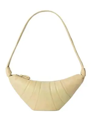 LEMAIRE Medium Croissant Bag In Leather - Neutrals