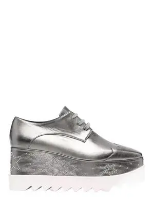 Stella McCartney Elyse Glitter Platform Shoes - Blue