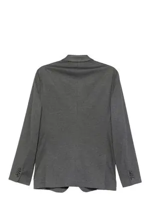 Karl Lagerfeld Melange-effect Single-breasted Blazer - Grey