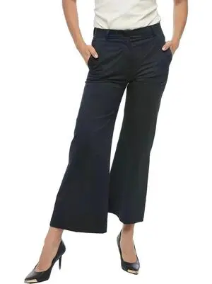QL2 QUELLEDUE Melody Wide-leg Cotton Trousers - Black