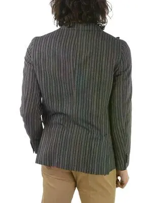 Corneliani Striped Blazer - Blue
