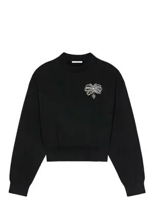 Givenchy Crystal-embellished Bow-detail Sweatshirt - Black