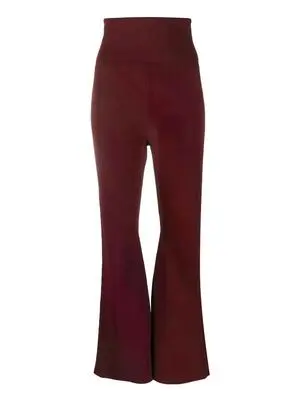 Stella McCartney High-rise Flared Trousers - Red