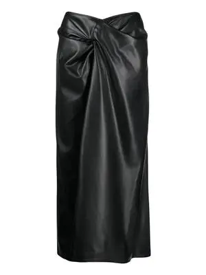 Stella McCartney Knotted Midi Skirt - Black