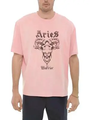 Neil Barrett Aries The Warrior Logo-print T-shirt - Pink