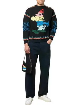 Stella McCartney X Disney Fantasia Intarsia Jumper - Black