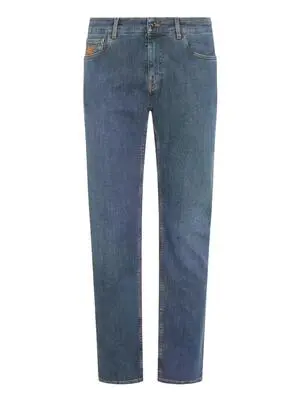 Etro Pegasus-embroidered Jeans - Blue