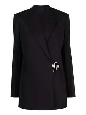 Givenchy Padlock-detail Wool Blazer - Black