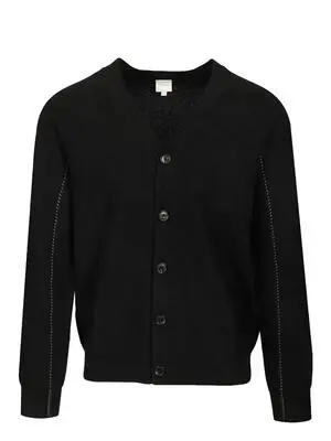 Paul Smith Button-up V-neck Cardigan - Black