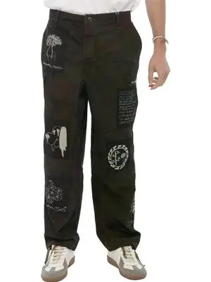 WESTFALL Camouflage-print Patch-detail Cargo Pants - Black