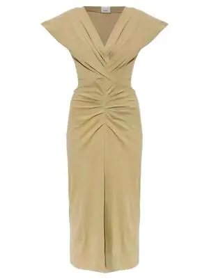 Isabel Marant Étoile Nadra V-neck Midi Dress - Neutrals