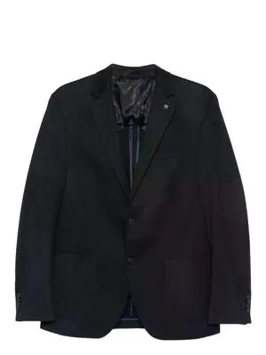 Karl Lagerfeld Smart Single-breasted Notch-lapels Blazer - Black