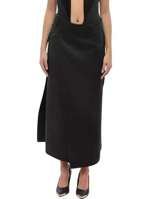 Gucci Patch-pocket Wrap Midi Skirt - Grey