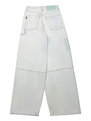 HAIKURE Patchwork Rivet-embellished Jeans - Blue