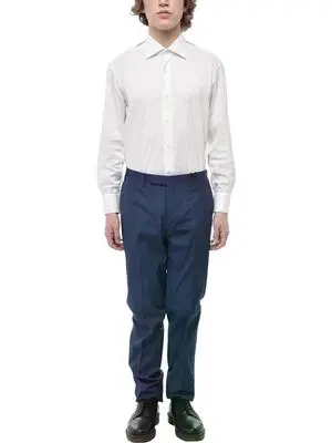 Corneliani Pressed-crease Trousers - Blue