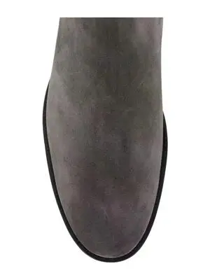 TOD'S Round-toe Elasticated-side Chelsea Boots - Grey