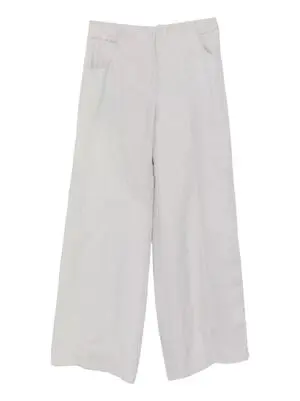 Liviana Conti Curved-hem Shorts - Grey