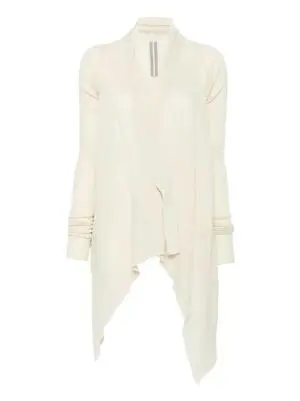 Rick Owens Asymmetric Draped Cardigan - Neutrals