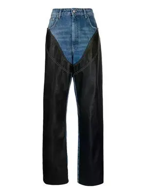 Stella McCartney Alter Mat Chap Panelled Jeans - Blue