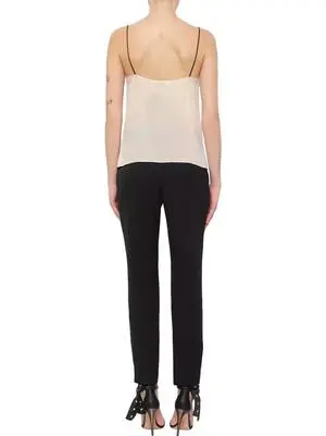 LANVIN Chevron-panel Camisole Top - Neutrals