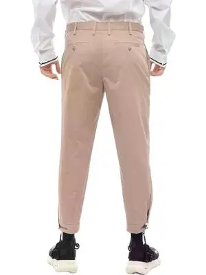 Neil Barrett Adjustable-ankle Cropped Tapered Trousers - Neutrals