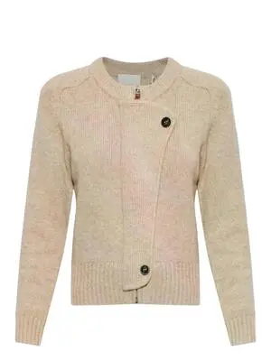 Isabel Marant Étoile Murielle Zip-fastening Cardigan - Neutrals