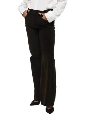 True Royal Corduroy Belt-loops Trousers - Brown