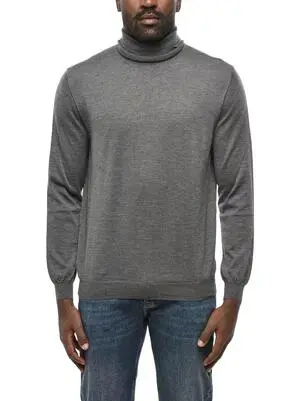 Malo Turtleneck Sweater - Grey