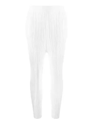 Stella McCartney Ribbed High-waisted Leggings - White