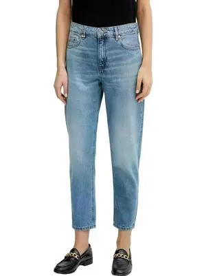 BENETTON Faded Logo-patch Jeans - Blue