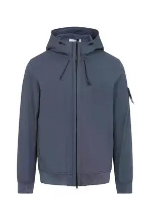 Stone Island Logo-patch Hooded Jacket - Blue