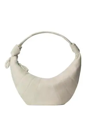 LEMAIRE Fortune Croissant Bag In Alpaca Nubuck - Neutrals