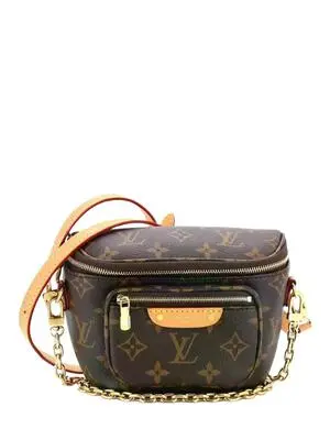 LOUIS VUITTON Bum Bag Monogram Canvas Mini Belt Bag - Brown