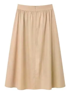 GRAN SASSO Gathered A-line Skirt - Neutrals