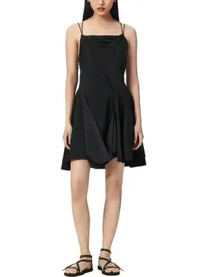 ALLSAINTS Claire Draped Mini Dress - Black