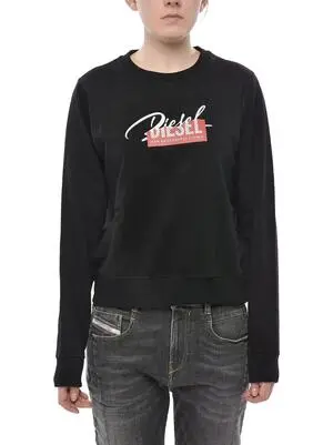 DIESEL® Long-sleeved Crew Neck Sweatshirt - Black