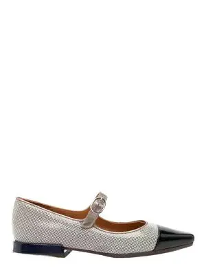 Chie Mihara Gallet Buckle-fastening Cap-toe Ballet Flats - Neutrals