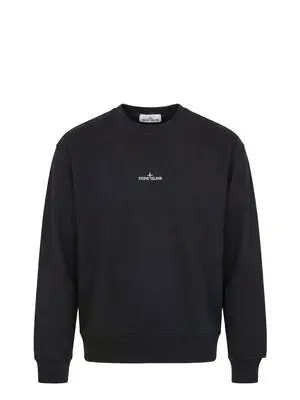 Stone Island Logo-print Sweatshirt - Black