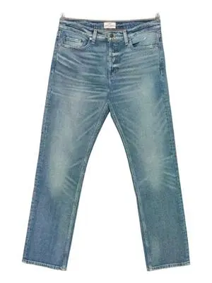 ANTIK DENIM Distressed Straight-leg Jeans - Blue