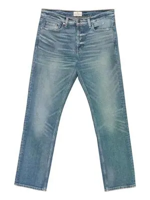 ANTIK DENIM Distressed Straight-leg Jeans - Blue